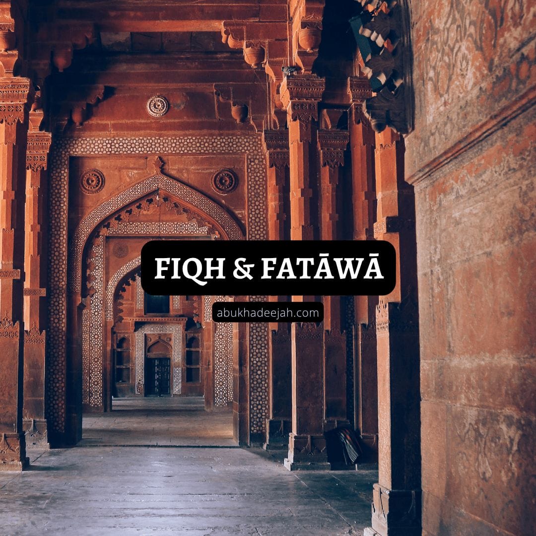 Wiping Over a Bandage or Splint During Wudoo’.